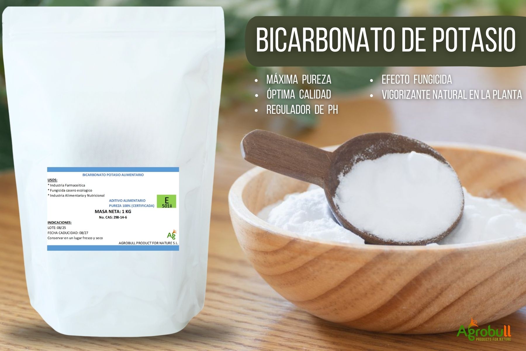 Bicarbonato de Potasio - Agrobull